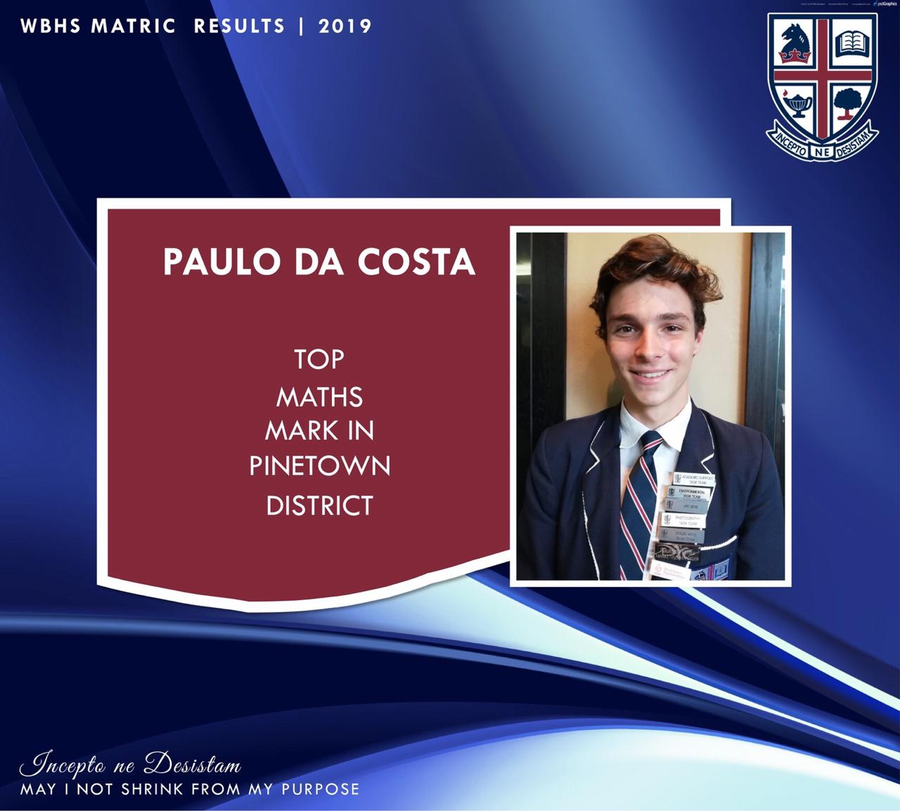 WBHS Matric Results 2019 | WBHS - Westville Boys' High School